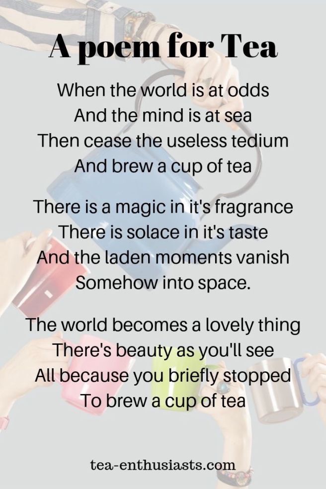 Thee-gedichten – BookSomeTea